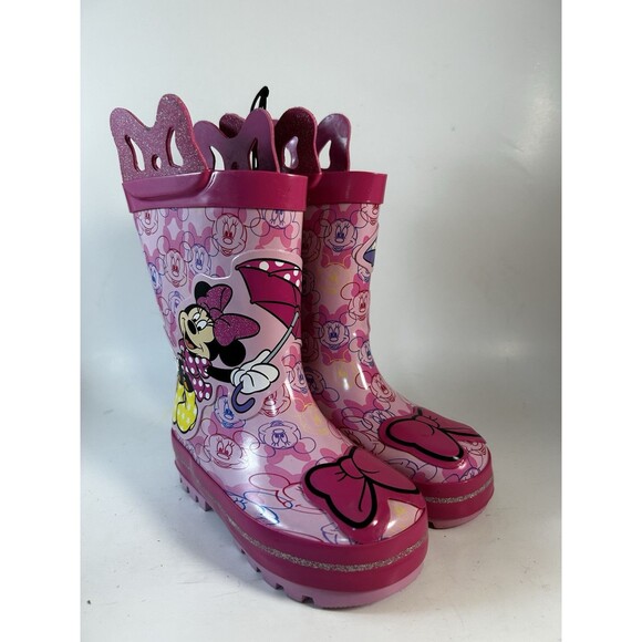 Disney | Shoes | Disney Junior Minnie Mouse Rain Boots Toddler 56 Daisy ...